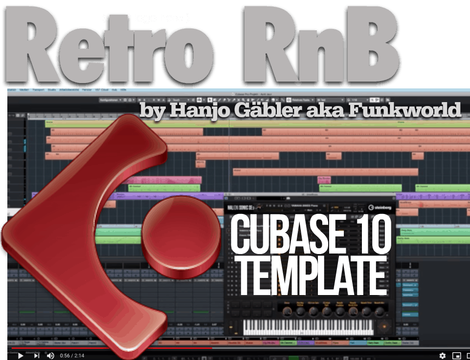 Retro RnB Cubase 10 Template - Cubase Templates
