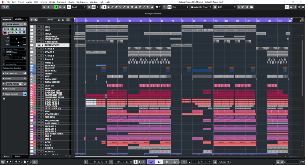 States Of Trance Vol.2 Cubase Template | Space Raven - Samantha